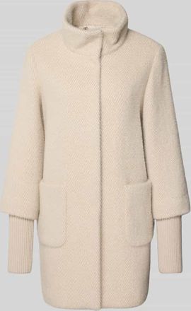 s.Oliver Black Label Regular Fit Teddy-Mantel mit Stehkragen