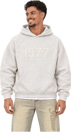 Fear of God Sweat &agrave; capuche imprim&eacute; 1977 - Homme - Sweatshirts et sweats &agrave; capuche - Beige - Taille: XS
