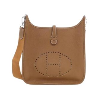 Herm&egrave;s Pre-owned Cuir sacs-ports-paule - Femme - Pre-owned - Brun - Taille: ONE Size