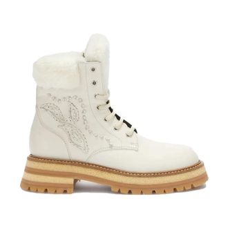 Ermanno Scervino Stylische Stiefeletten - - Shoes - Damen - Wei&szlig; - 40 EU
