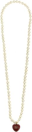 Valentino Garavani collier Coeur Royal - Blanc