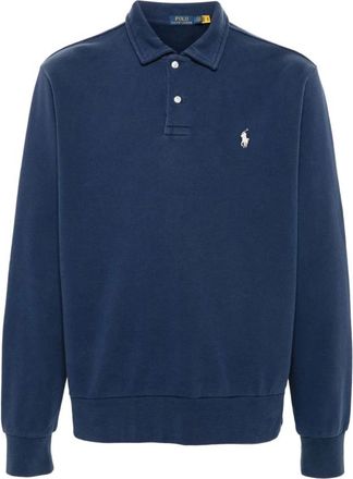 Polo Ralph Lauren Homme, Tops, Bleu, Taille: S Polo &agrave; manches longues Classic Fit