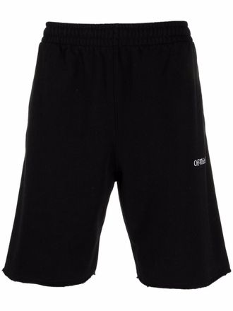 Off-white short de jogging &agrave; logo imprim&eacute; - Noir