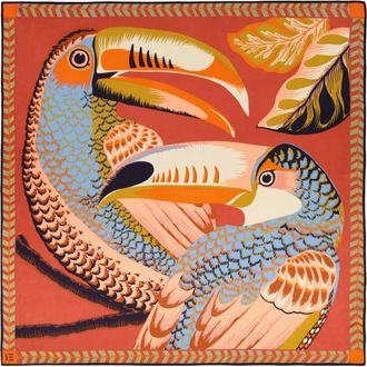 Inou&iuml; Editions Femme, Accessoires, Multicolore, Taille: ONE Size Carr&eacute; 130 Toucan