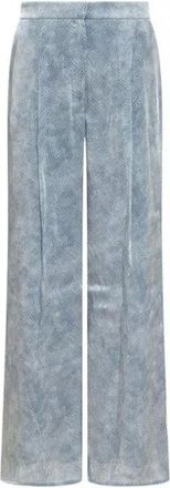 Michael Kors Femme, Pantalons, Bleu, Taille: 42 FR Petal Wide Leg Pants