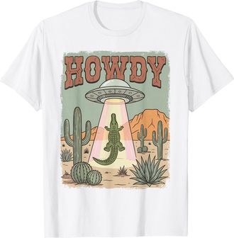 Image UFO Howdy Desert Alligator T-Shirt