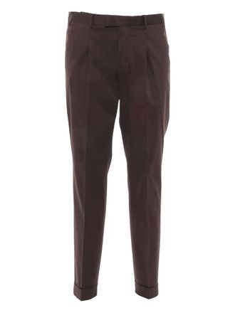 Pantaloni Torino Plissierte Hose mit Klappentaschen - Braun