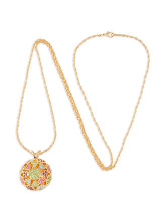 Susan Caplan Vintage collier boule ornée de cristaux Swarovski (années 1980)