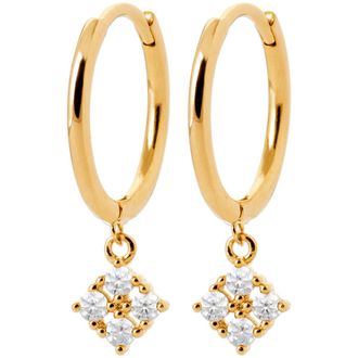 Brillaxis Boucles doreilles cr&eacute;oles pampille oxydes