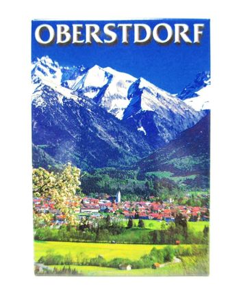 Generic Oberstdorf Bayern Foto Magnet Germany 8 cm Reise Souvenir