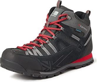 Karrimor Homme Spike Mid 3 Weathertite Chaussures de Randonnée Basses, Noir (Black Red), 42 EU