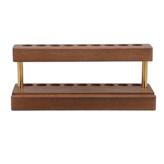 Soimiss Holz Farbregal Mit Pinselhalter Und Stifthalter F&uuml;r Kalligrafie Und Malerei Robuster Acrylfarben Organizer F&uuml;r B&uuml;ro Und Atelier Kompakter Bastelfarben