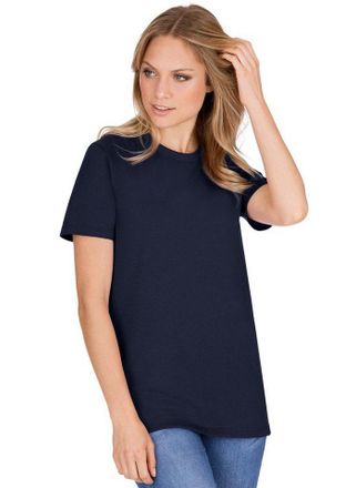 Trigema T-Shirt TRIGEMA Slim Fit T-Shirt aus DELUXE Baumwolle (1-tlg)