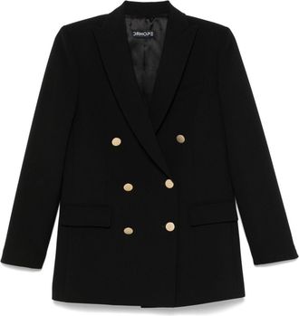DRHOPE Doppelreihiger Blazer - Schwarz