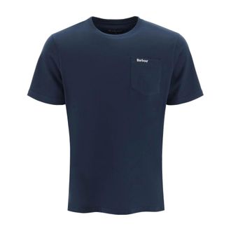 Barbour Homme, Tops, Bleu, Taille: XL T-shirt classique à poche poitrine
