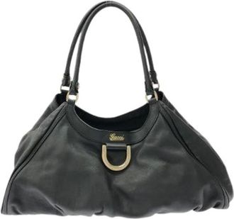 Gucci Sac bandouli&egrave;re en cuir Pre-owned - Femme - Pre-owned - Noir - Taille: ONE Size
