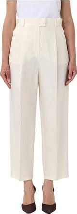 Max Mara Damen, Hosen, Wei&szlig;, MGr&ouml;&szlig;e