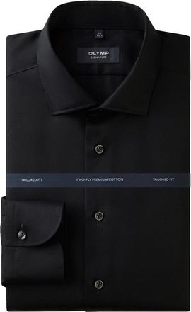 Olymp Signature, Tailored Fit, Vollzwirn-Hemd aus Baumwolle in