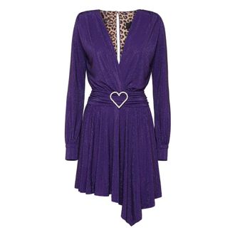Philipp Plein Femme, Robes, Violet, Taille: 40 FR Short Dress