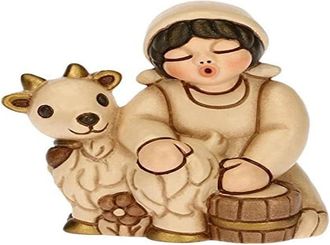 Thun Thun Krippe KK Frau mit Ziege - Ziegenmelkerin 2021-6 x 5 x 6,8 cm