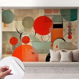 Tulup Carta Da Parati Autoadesiva - Fotomurale Adesivo - Design Elegante - Stile Moderno - Astrazione Colorata 208x146 Cm