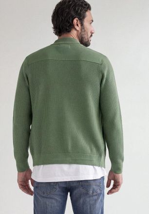 Street One Men Cardigan mit Stehkragen