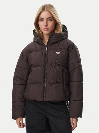 adidas Winterjacke KR9559 Dunkelbraun Loose Fit