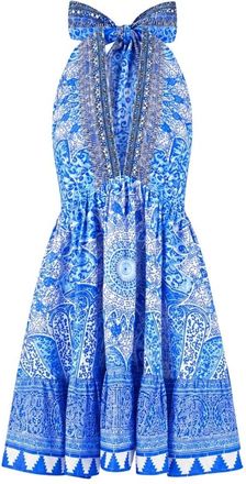 Camilla Damen, Kleider, Blau, LGr&ouml;&szlig;e
