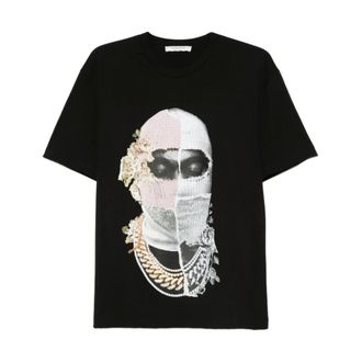 Ih Nom Uh Nit IH NOM UH Nit, Homme, Tops, Noir, Taille: XL Mask-print T-Shirt