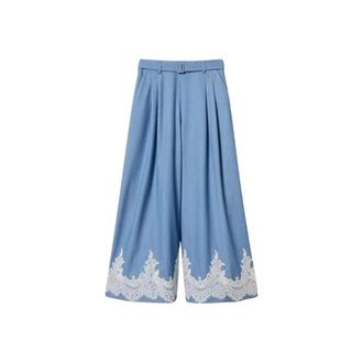 Twinset Actitude Palazzo Hose - - Trousers - Damen - Blau - XS
