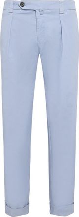 Berwich Chino Chiaia aus Baumwollstretch mit Bundfalte in