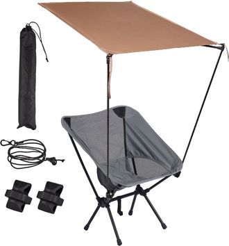 Generic Campingstuhl Sonnenschutz - Hopf-Fallbar Campingstuhl Bildschirm | Sonnenschutz Tragbar Für Sport Outdoor Angeln Wandern Reisen