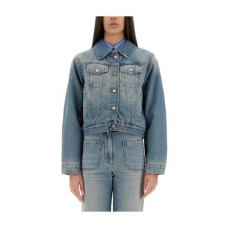 Victoria Beckham Damen, Jacken, Blau, XSGr&ouml;&szlig;e
