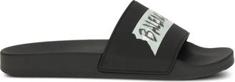 Balenciaga Logo Pool Slide