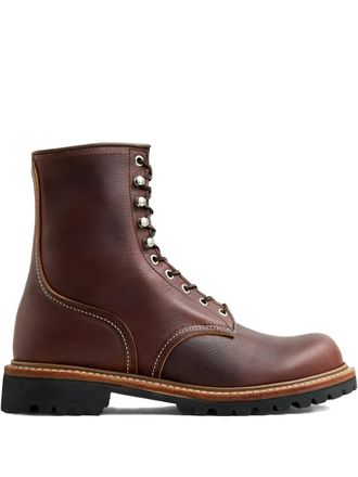 Red Wing Shoes bottines Logger en cuir - Marron