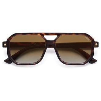 Sojos SJ2609 Lunettes de soleil carr&eacute;es polaris&eacute;es r&eacute;tro pour homme et femme Style vintage ann&eacute;es 70 Protection UV400, Tortue, m