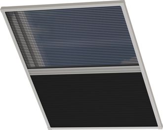 Cocoon Dachfenster Verdunkelung mit Moskitonetz 80x120 - Thermo Rollo - Einfache Montage - Schwarzem