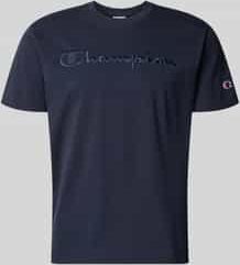 Champion T-Shirt mit Label-Stitching mit Rundhalsausschnitt
