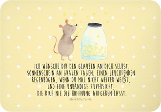 Mr. & Mrs. Panda Magnet Maus Sterne - Geschenk, haftmagnet, Kühlschrankmagnet, whiteboardmagnet, Fridge, Wunsch, Geburtstag, Lustige Sprüche, Träume, Schwangerschaft, 