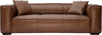 Miliboo Schlafsofa, 3-Sitzer, Leder, Cobain