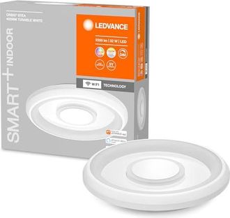 Ledvance ORBIS STEA SMART+ WiFi Leuchte, Ø 48cm, dimmbare runde LED Deckenleuchte für den Innenbereich, 32W, Farbtemperatur 2700-6500K, 2150 Lumen, 2 LED RGB M