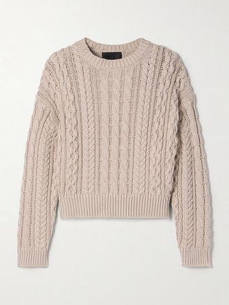 Nili Lotan Rory Zopfstrickpullover Aus Baumwolle - Neutral