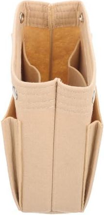 BESPORTBLE ibasenice Organisateur de Paquet Fourre-tout en Feutre 2 Mm Beige 18x17 Cm, Insert Polyvalent pour Paquet &agrave; Main, Grand Espace de Rangement pour Cosm&eacute;