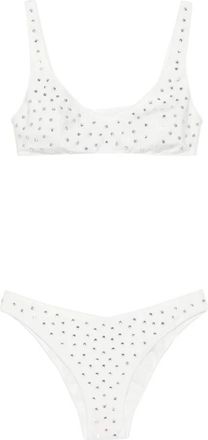 Os&eacute;ree Femme, Maillots de bain, Blanc, Taille: 40 FR Bridal Gem Sporty Set