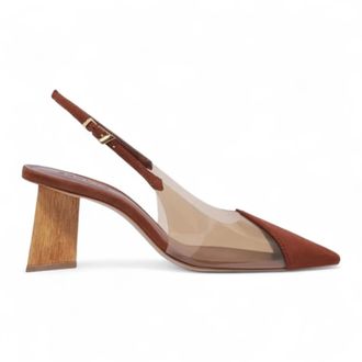 Schutz Femme, Chaussures, Brun, Taille: 41 EU Escarpin &agrave; bride arri&egrave;re