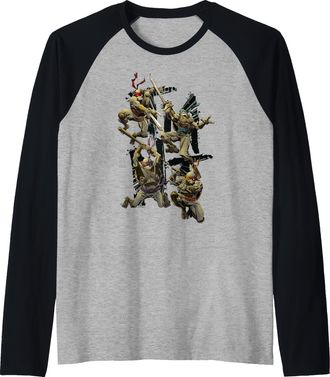 Teenage Mutant Ninja Turtles TMNT Teenage Mutant Ninja Turtles Comic-Action-Gruppenklassiker Raglan