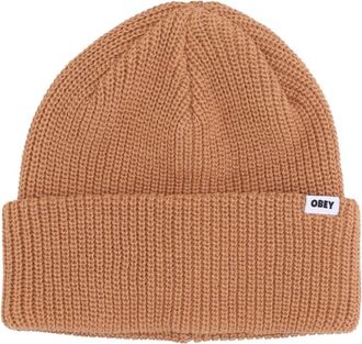 Obey Brauner Zucker Beanie M&uuml;tze - - Accessories - Herren - Braun - ONE SIZE