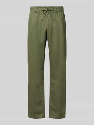 GANT Regular Fit Leinenhose mit elastischem Bund