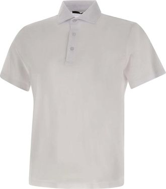 KANGRA Homme, Tops, Blanc, Taille: 2XL Polo en coton et modal