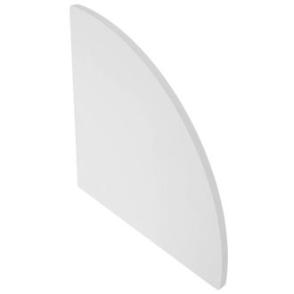 NUOBESTY Tofficu Eckregal Badezimmer Schwebend Wandmontiertes Aufbewahrungsregal aus Kunststoff Platzsparendes F&auml;cherf&ouml;rmiges Wandregal f&uuml;r Bad K&uuml;che und Schla